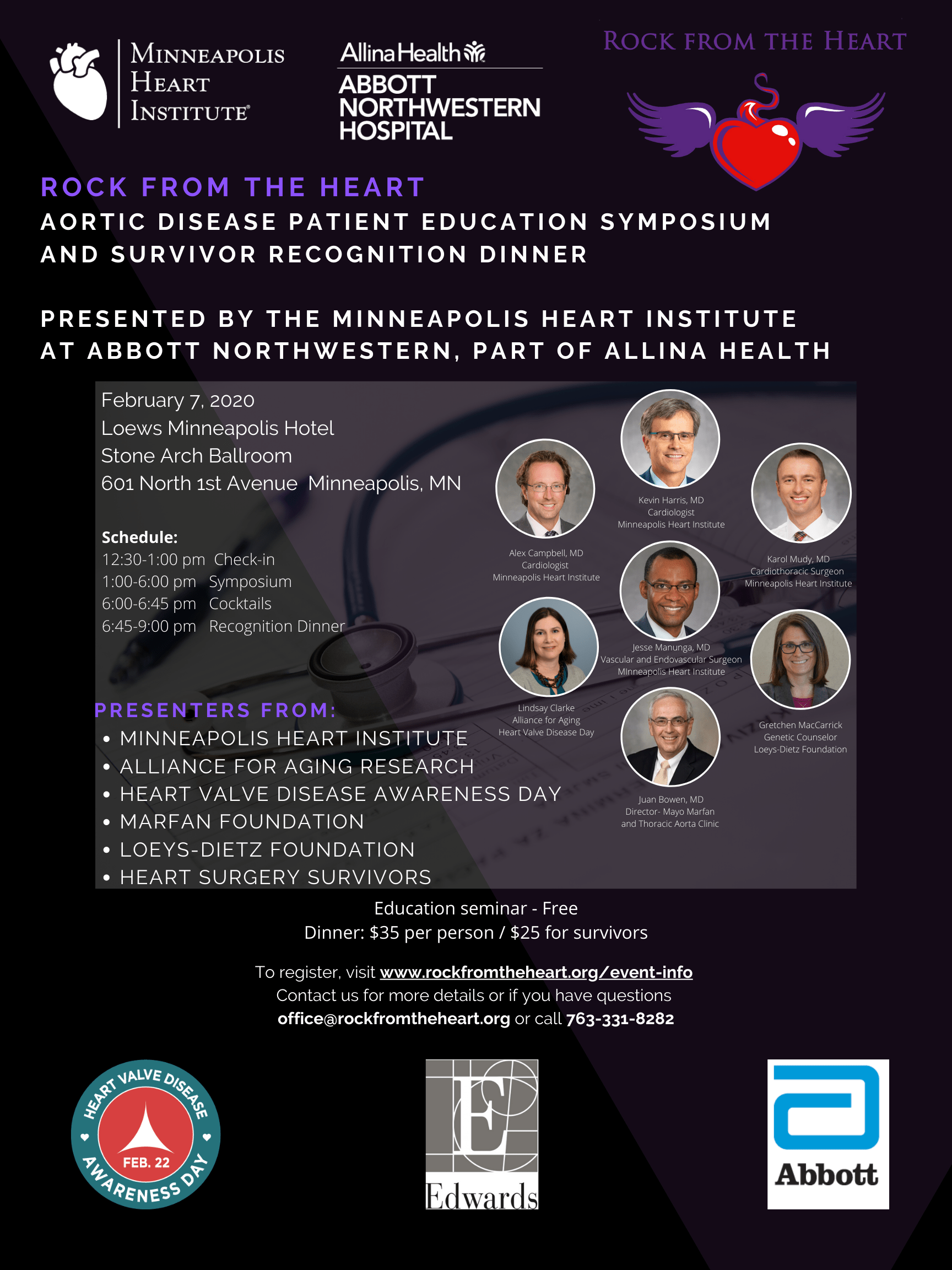 Rock from the Heart – Aortic Health Symposium - Heart Valve Disease ...